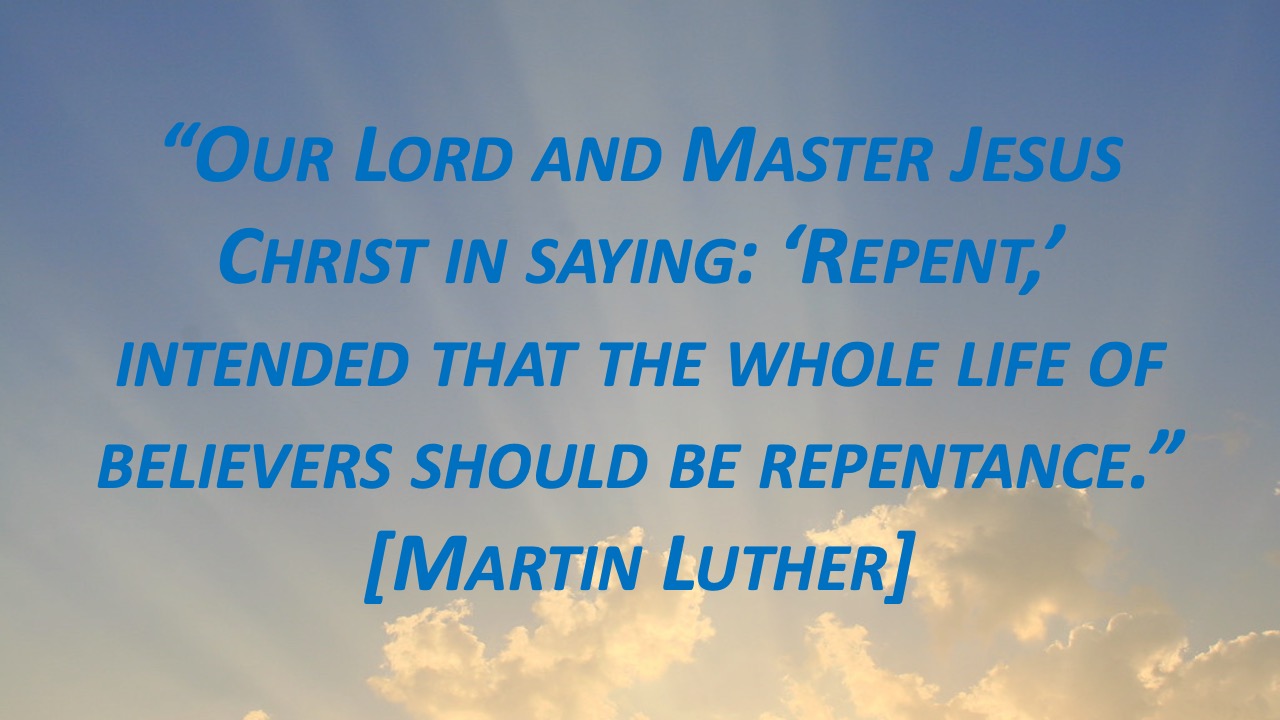 Sermon: The Life of Repentance – Words of Grace